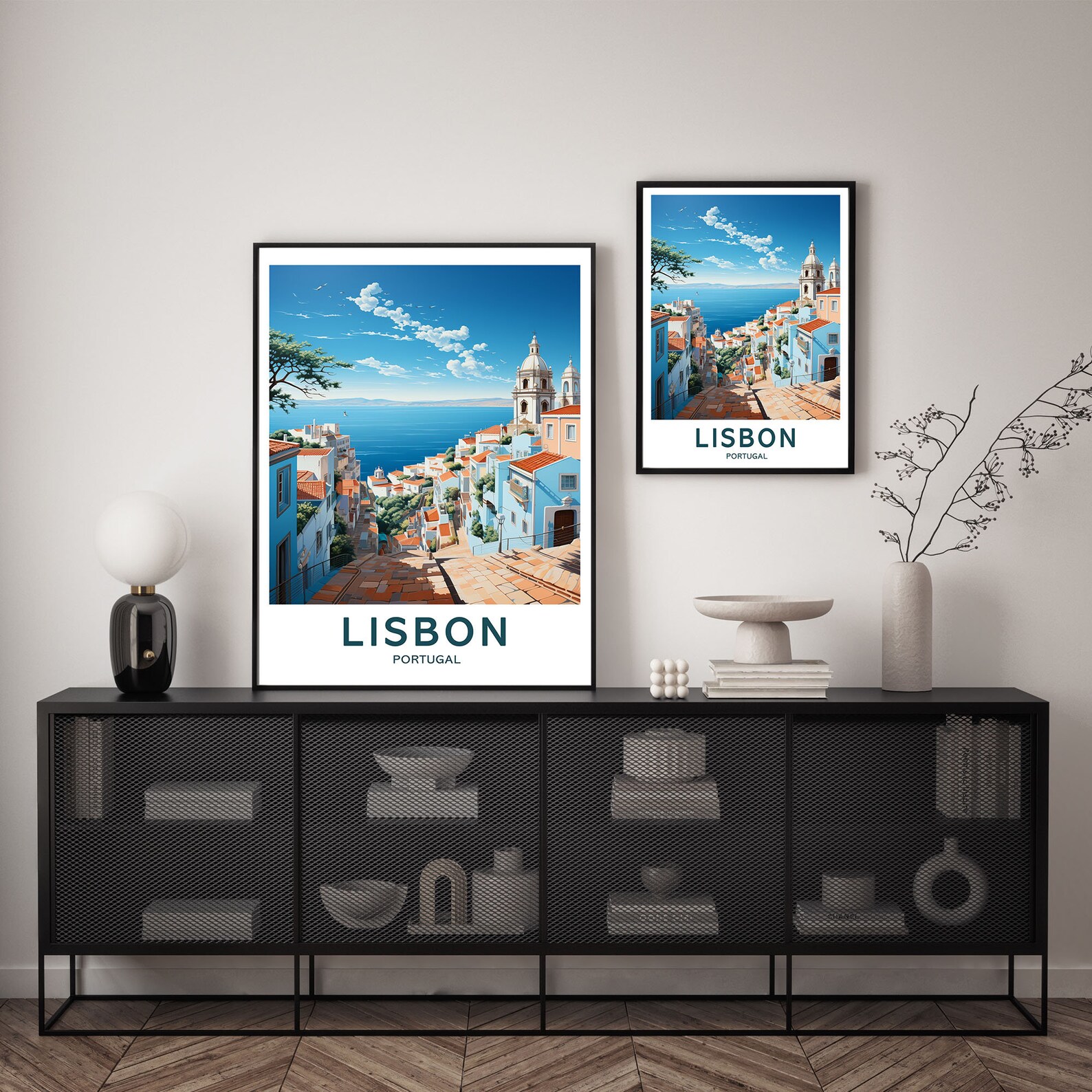 Lisbon Travel Print Wall Art Lisbon Wall Hanging Home Décor Lisbon Gift ...