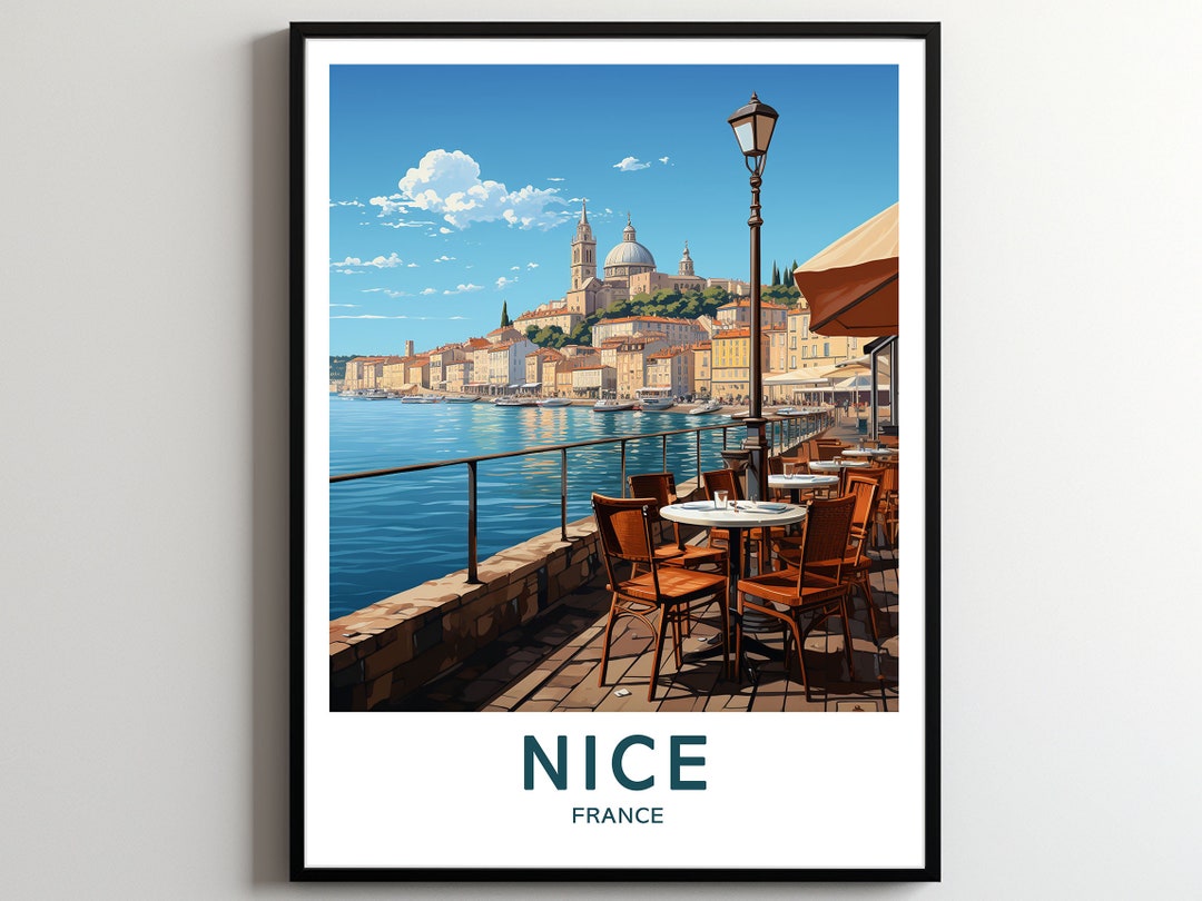 Nice Travel Print Wall Art Nice Wall Hanging Home Décor Nice - Etsy
