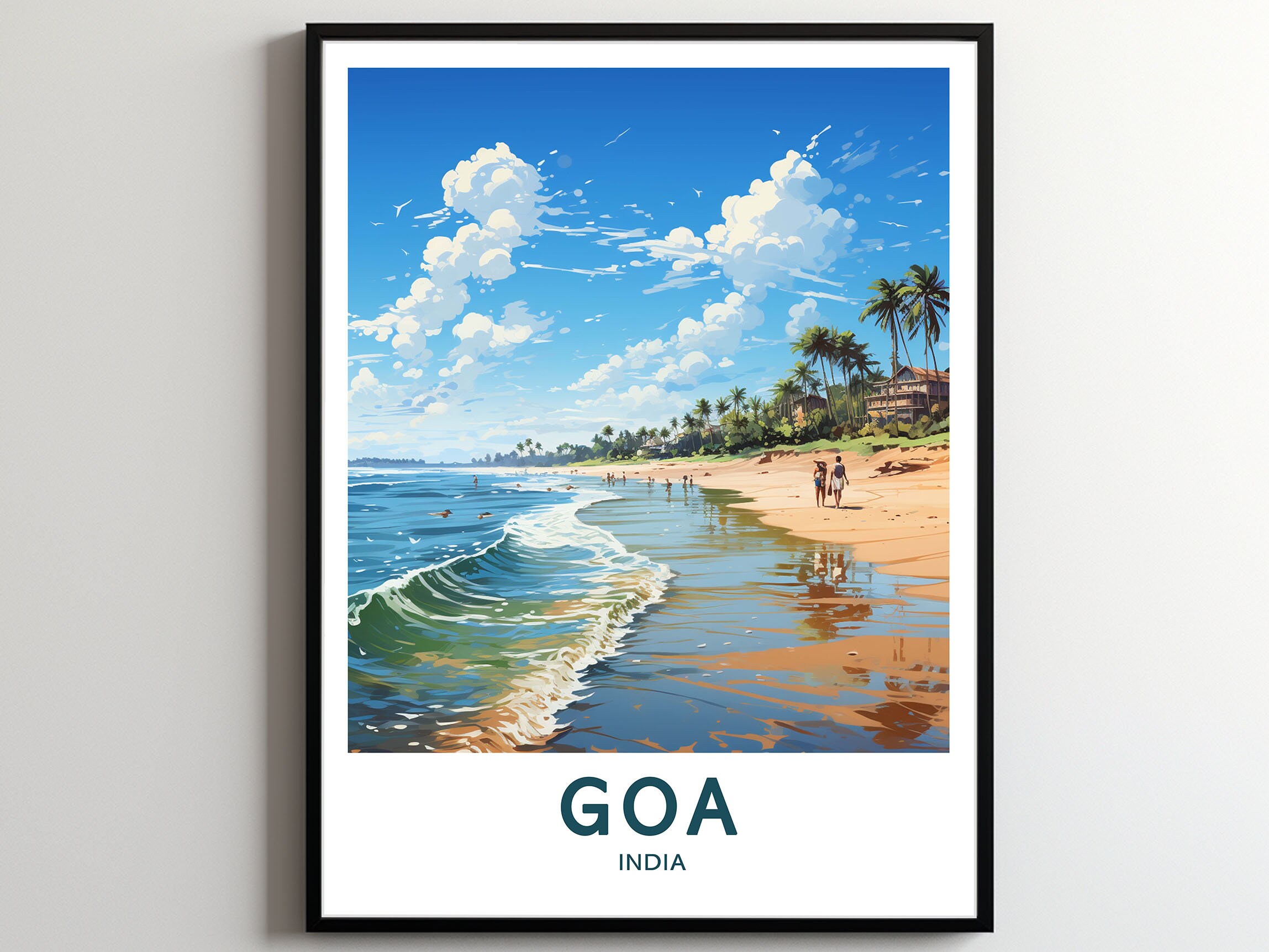 Goa Travel Print Wall Art Goa Wall Hanging Home Décor Goa Gift - Etsy