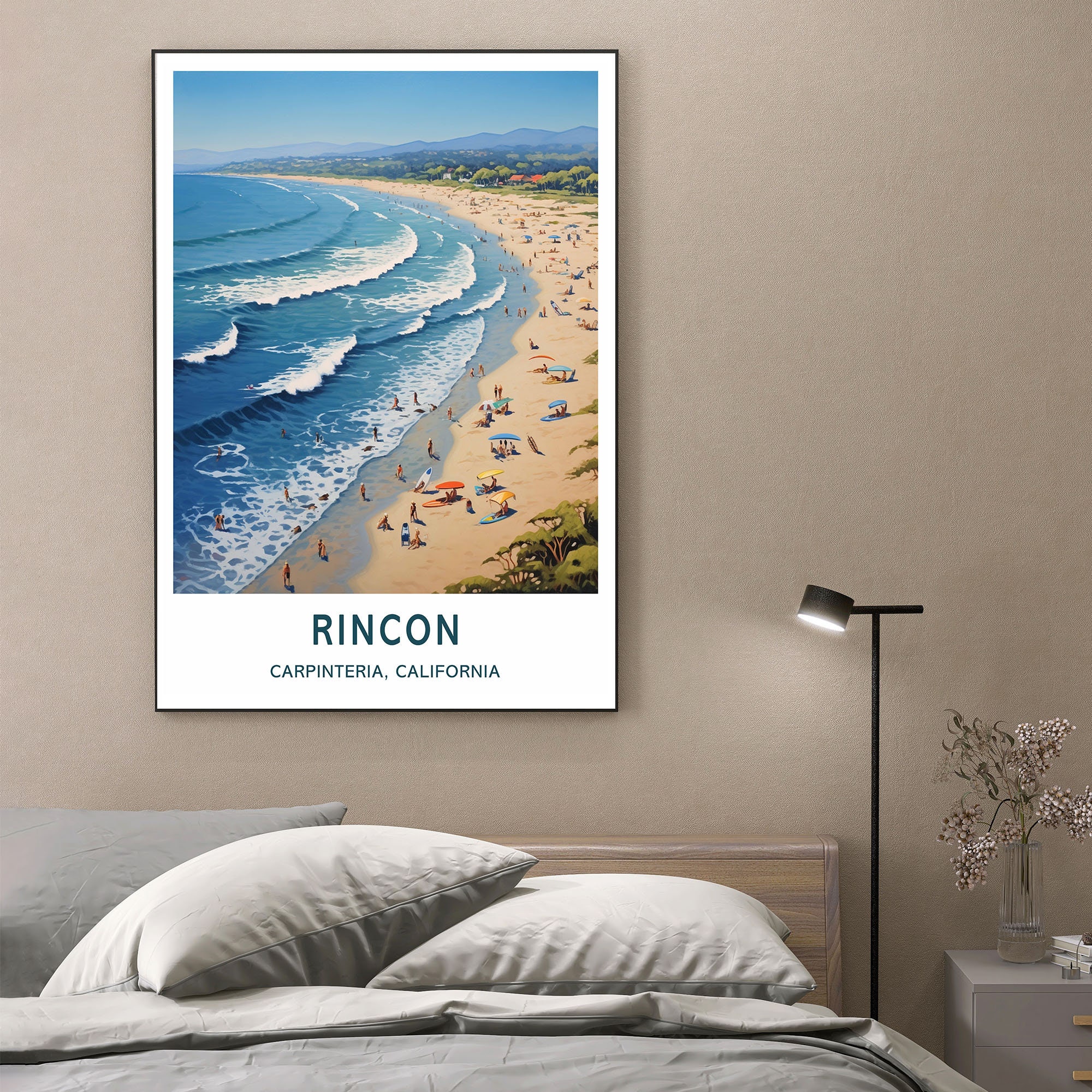 Rincon Travel Print Wall Art Rincon Surf Poster Rincon Surfing - Etsy