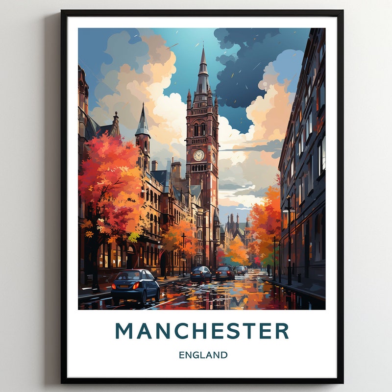 Manchester Print - Etsy UK