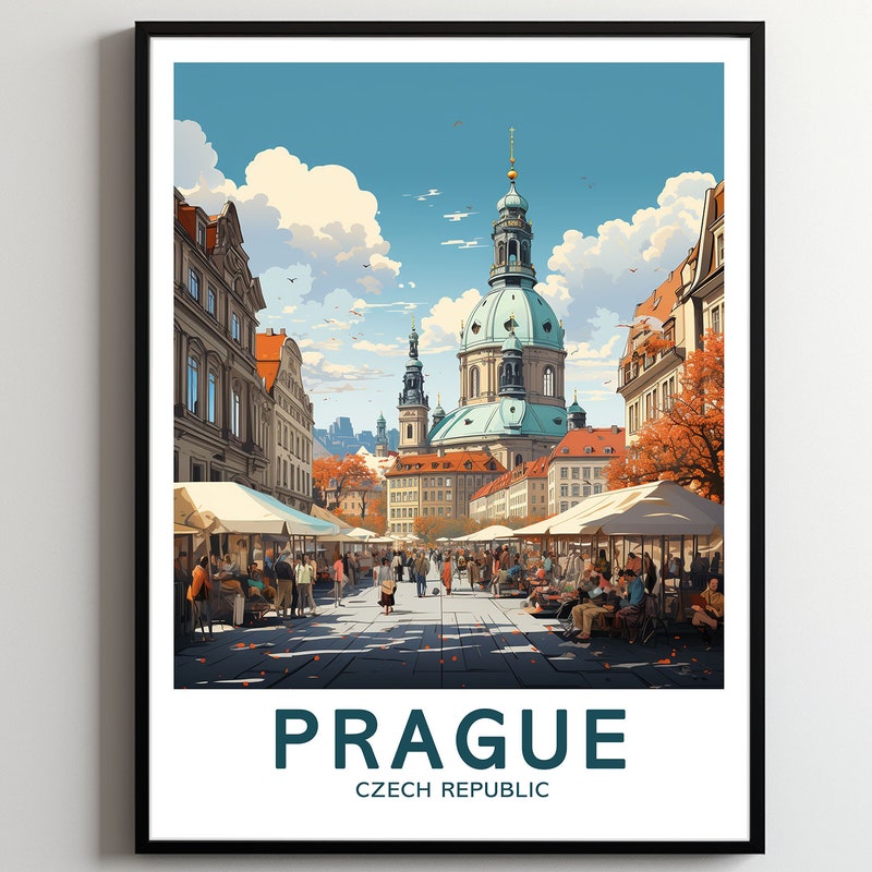 Prague Poster - Etsy