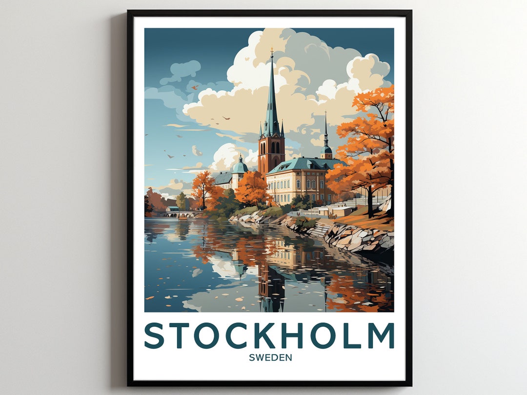 Stockholm Travel Print Wall Art Stockholm Wall Hanging Home Décor ...