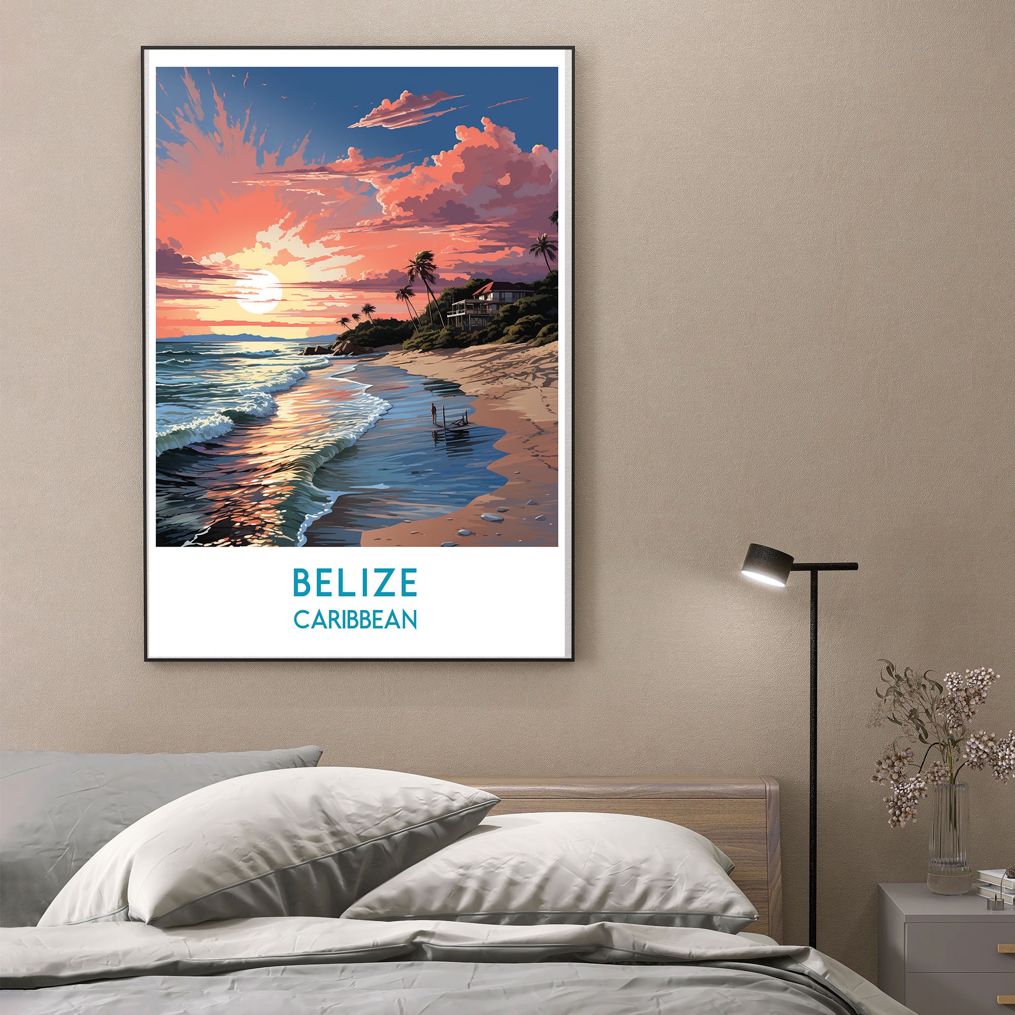 Belize Travel Print Wall Art Belize Wall Hanging Home Décor - Etsy