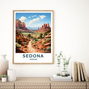 Sedona Travel Print Wall Art Sedona Wall Hanging Home Décor Sedona Gift ...