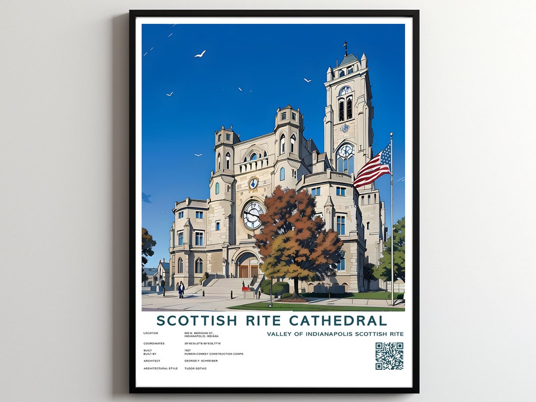 Scottish Rite Cathedral Travel Print Wall Art Scottish Rite Cathedral ...
