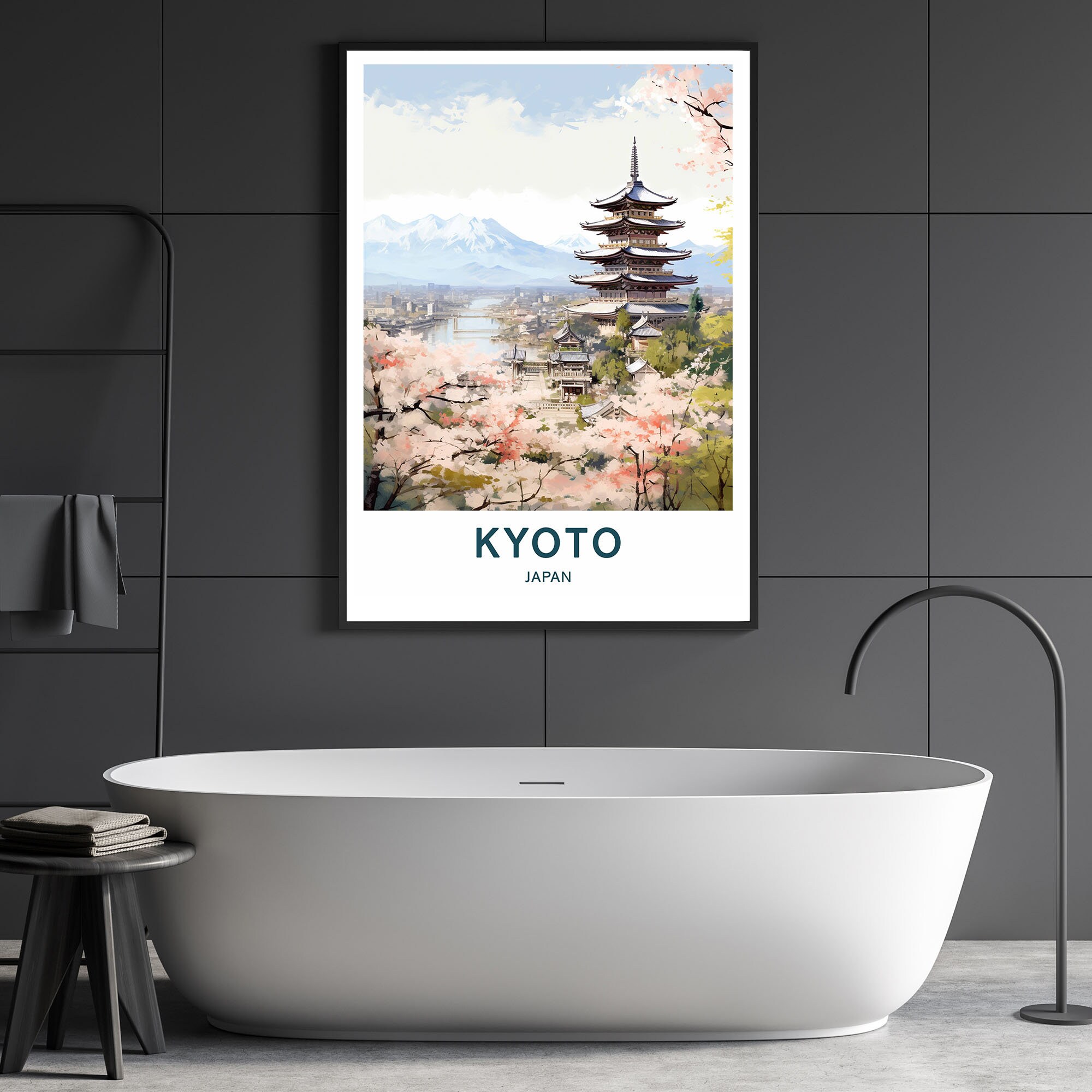 Kyoto Travel Print Wall Art Kyoto Wall Hanging Home Décor Kyoto Gift ...
