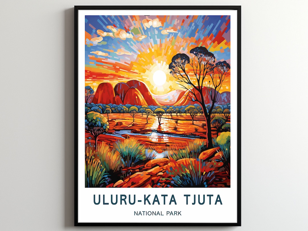 Uluru-kata Tjuta Travel Print Wall Art Uluru-kata Tjuta Wall Hanging ...