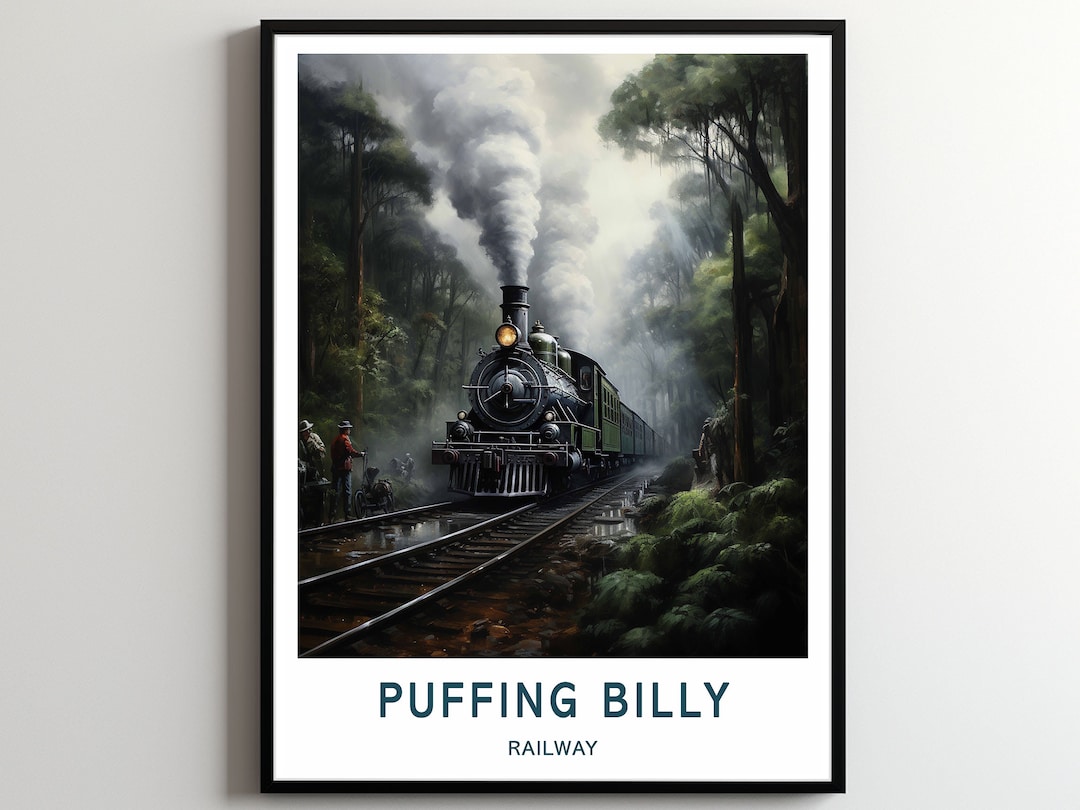 Puffing Billy Travel Print Wall Art Puffing Billy Wall Hanging Home ...