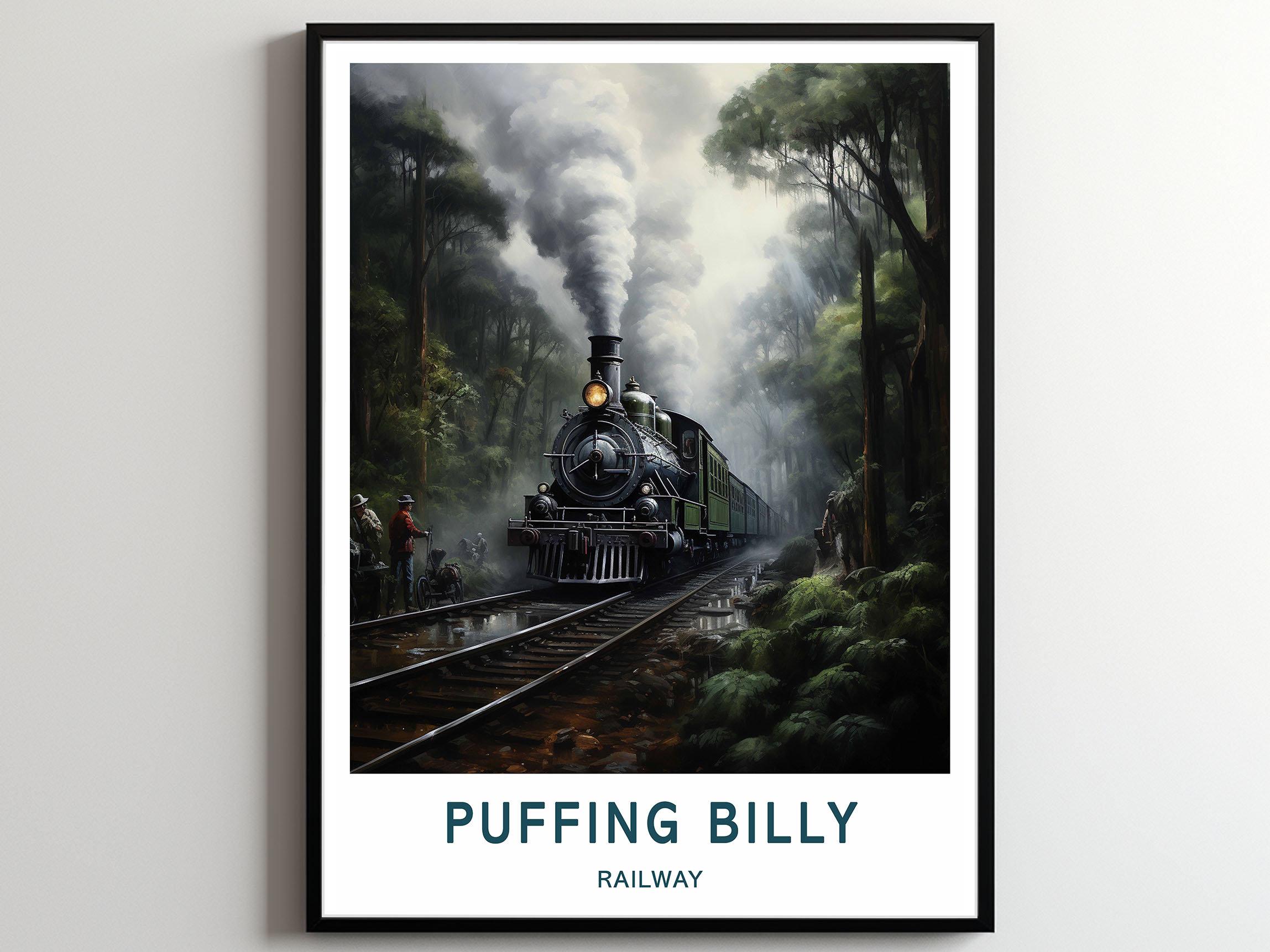 Puffing Billy Travel Print Wall Art Puffing Billy Wall Hanging Home ...