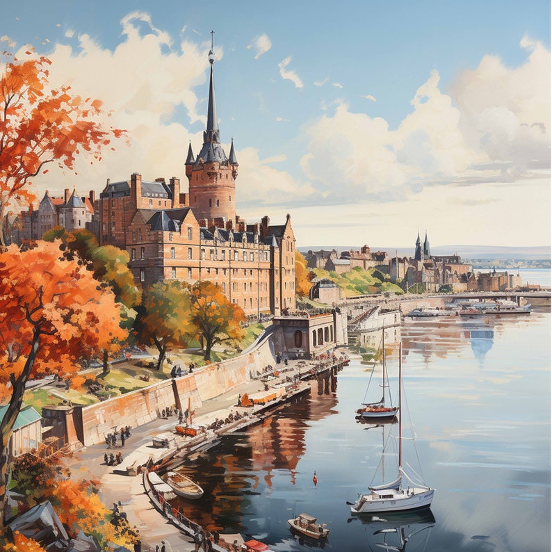 Inverness Travel Print Wall Art Inverness Wall Hanging Home Décor ...