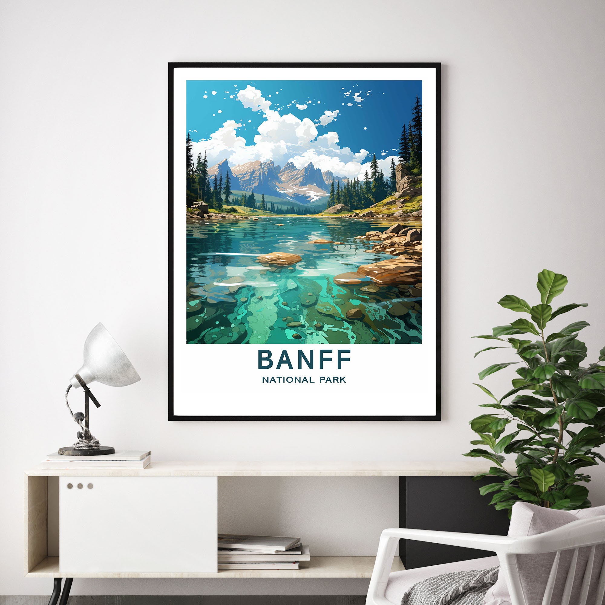 Banff Travel Print Wall Art Banff Wall Hanging Home Décor Banff Gift ...