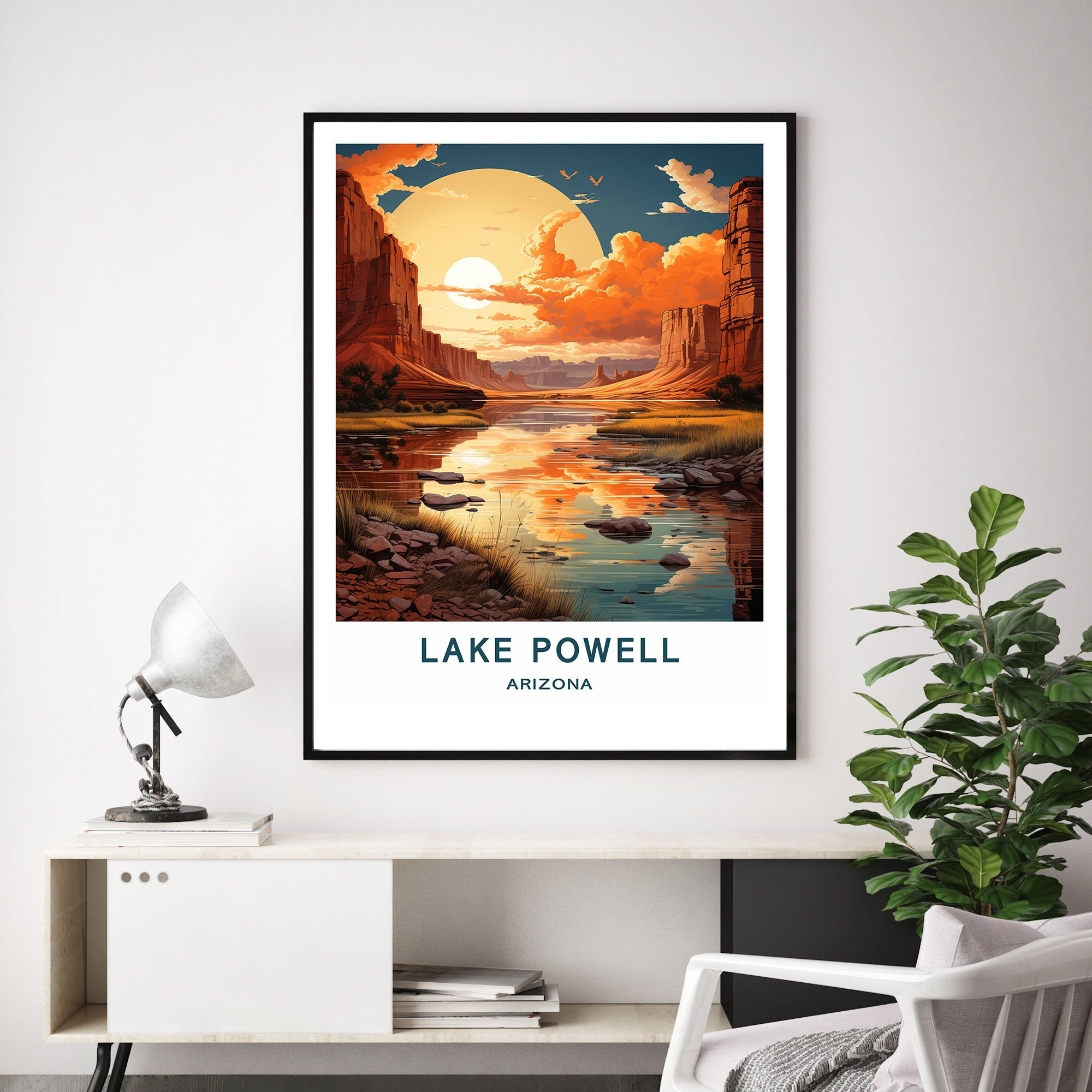 Lake Powell Travel Print Wall Art Lake Powell Wall Hanging - Etsy