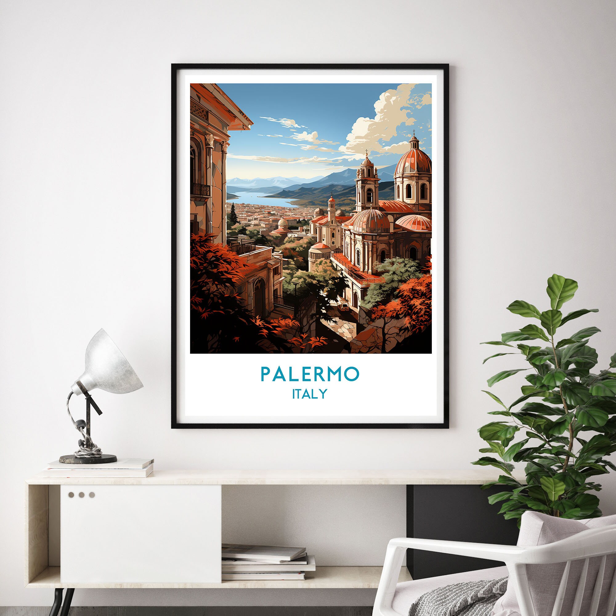 Palermo Sicily Italy Travel Poster Palermo Italy Travel - Etsy