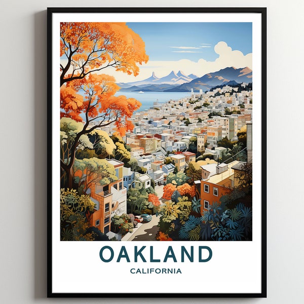 Oakland Map Poster - Etsy