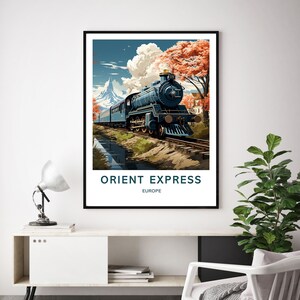 Orient Express Travel Print Wall Art Orient Express Wall Hanging Home ...