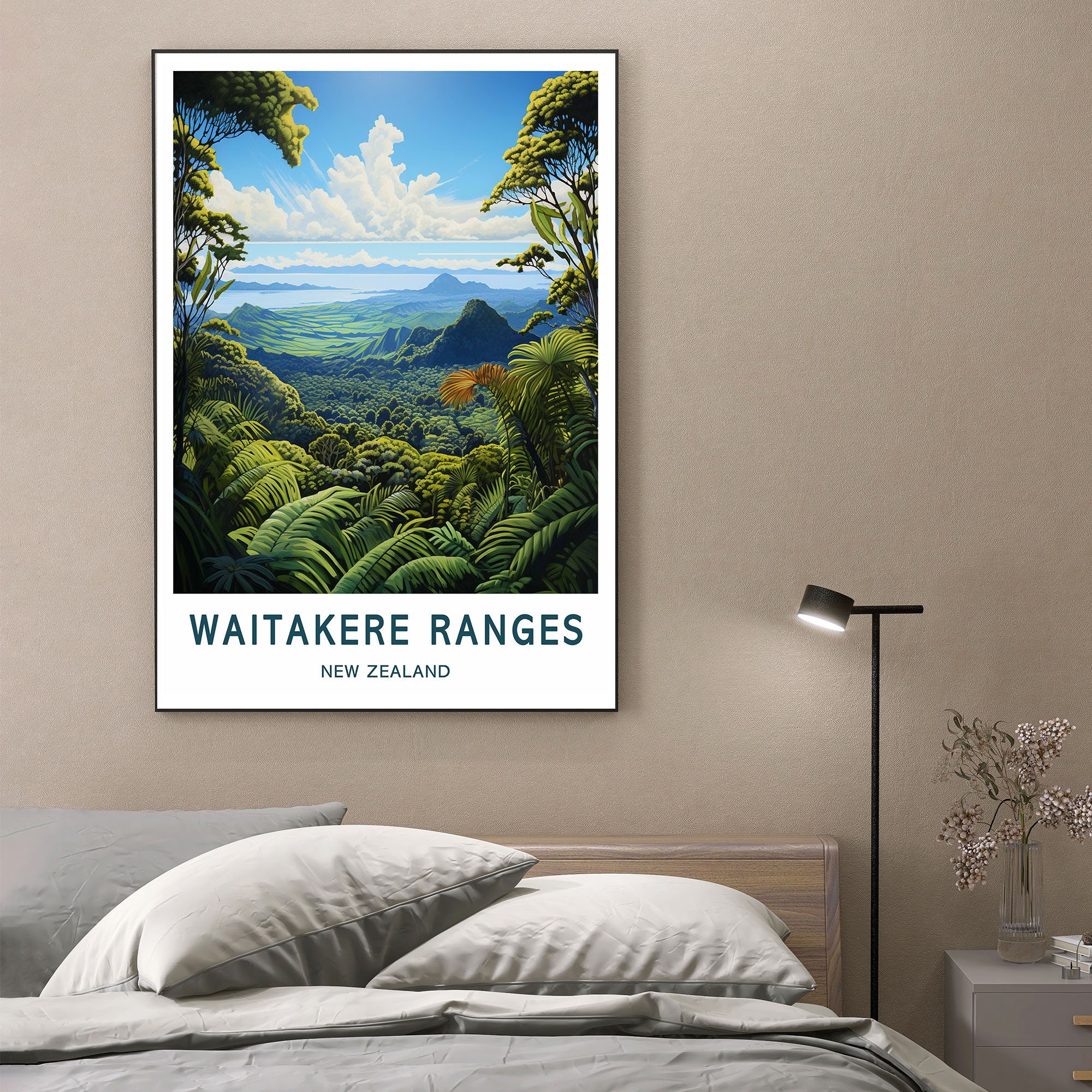 Waitakere Ranges Travel Print Wall Art Waitakere Ranges Wall Hanging ...
