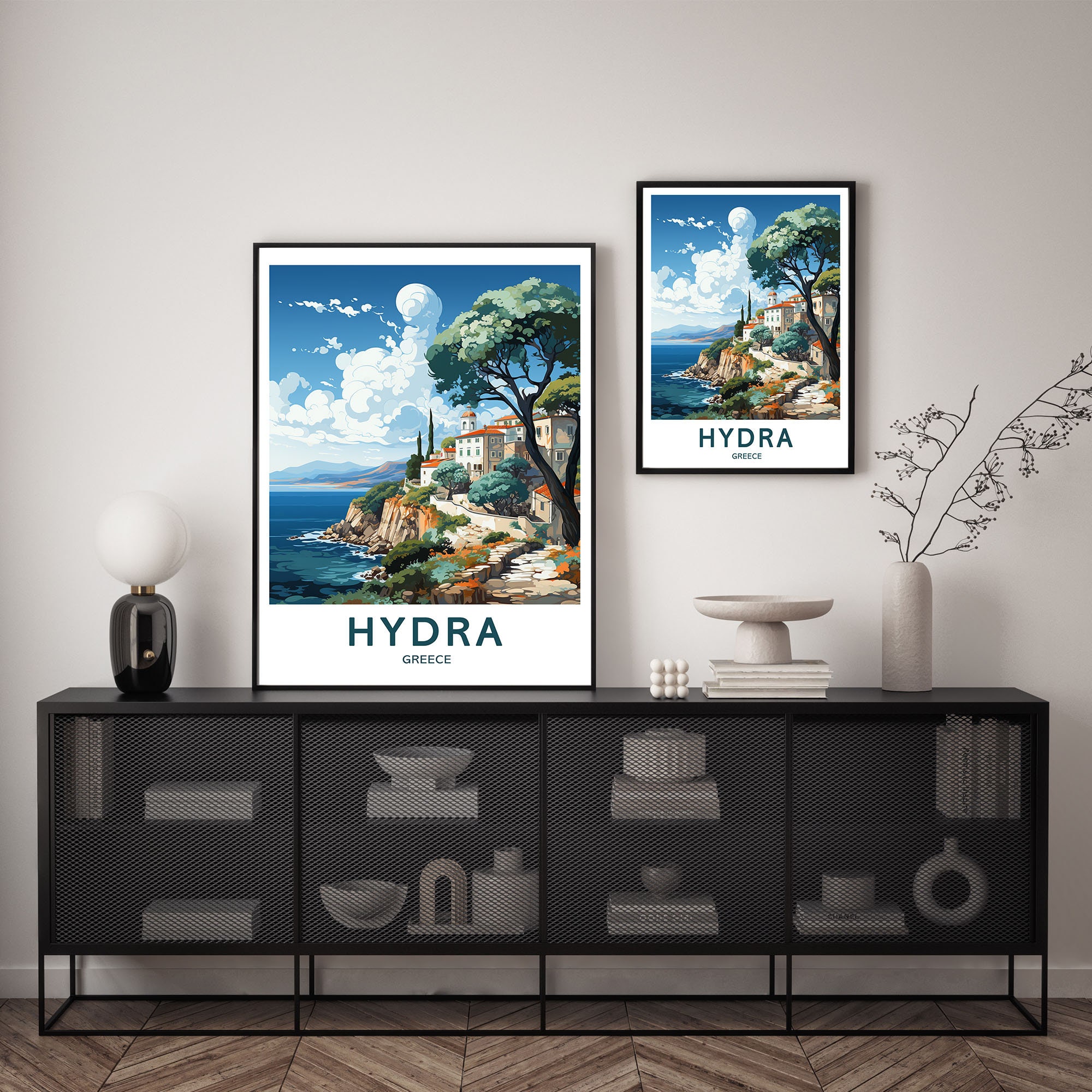 Hydra Travel Print Wall Art Hydra Wall Hanging Home Décor - Etsy
