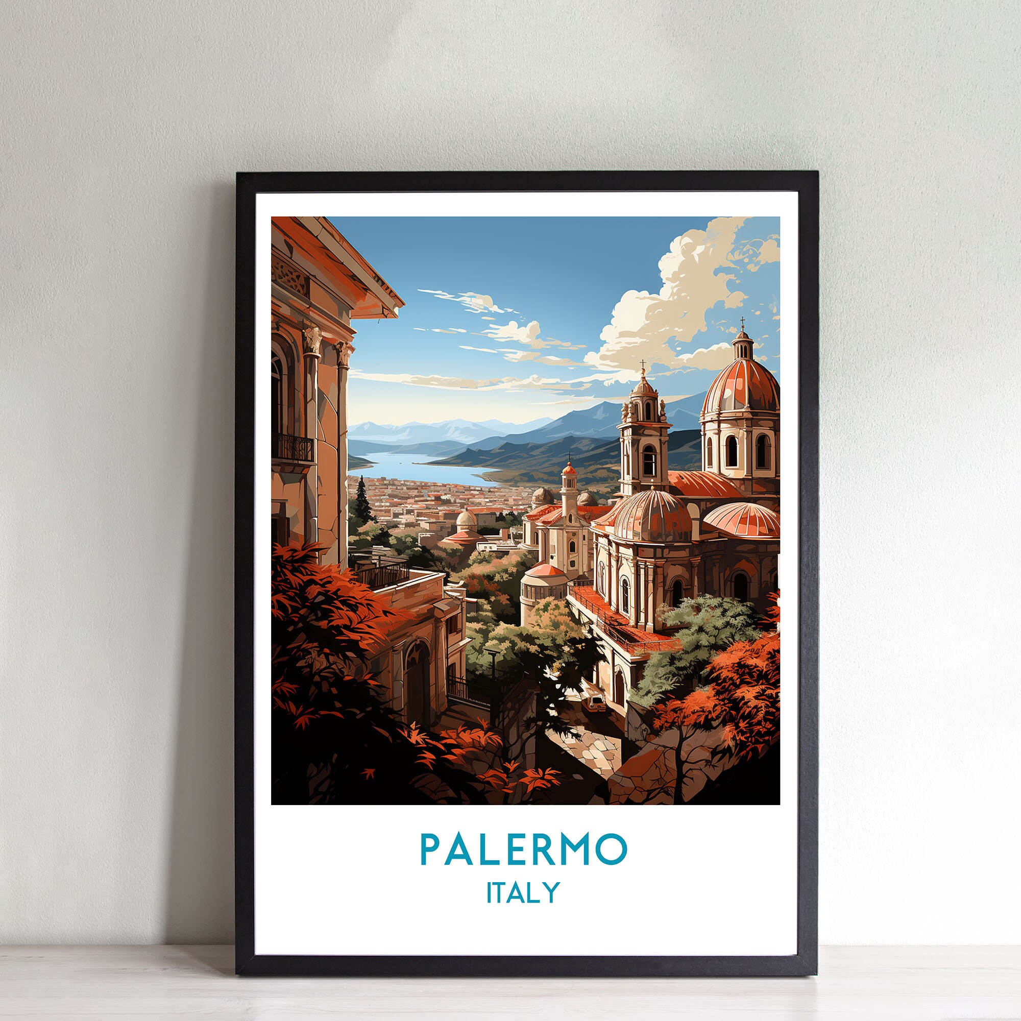 Palermo Sicily Italy Travel Poster Palermo Italy Travel - Etsy