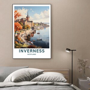 Inverness Travel Print Wall Art Inverness Wall Hanging Home Décor ...