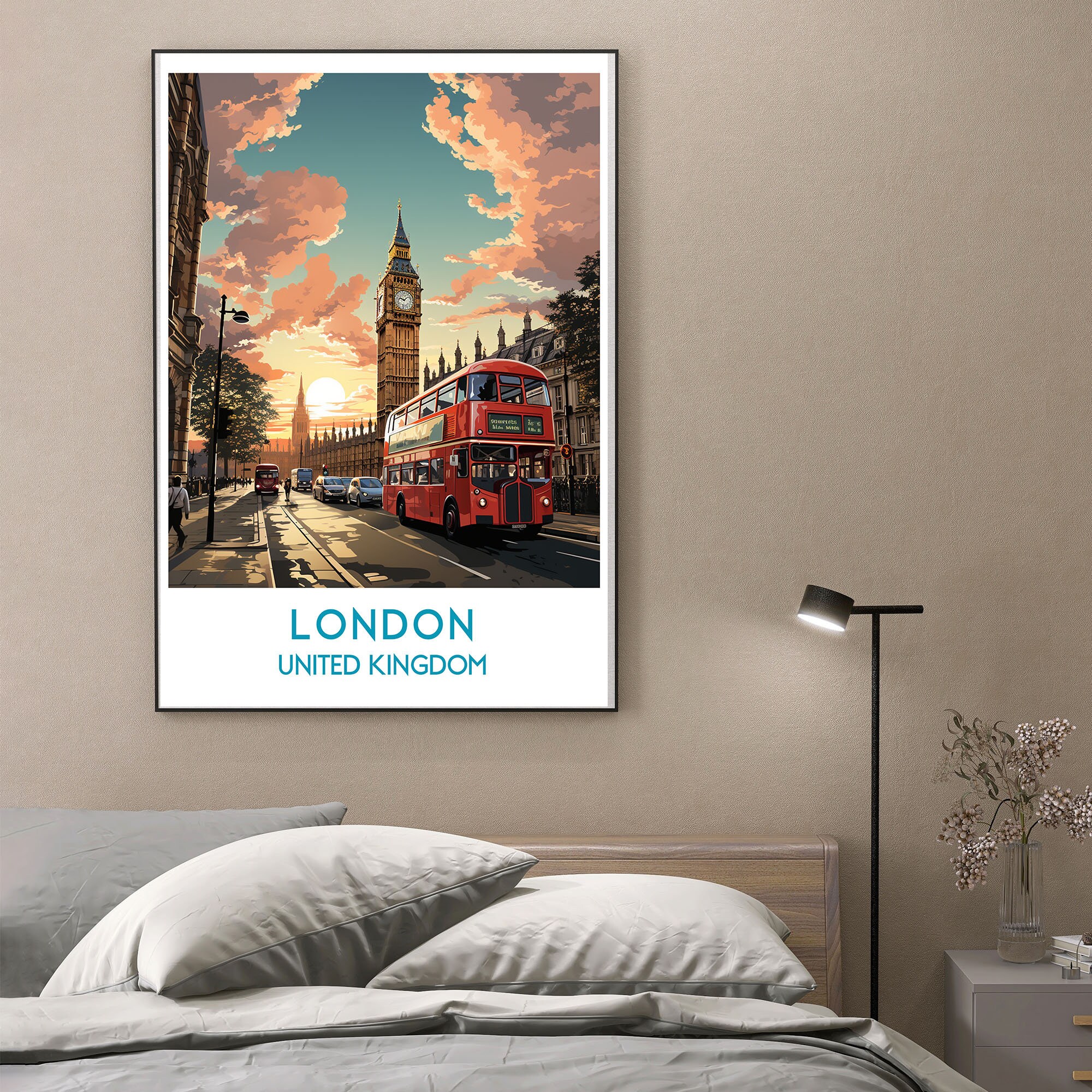 London United Kingdom Travel Print Poster Wall Art Print - Etsy
