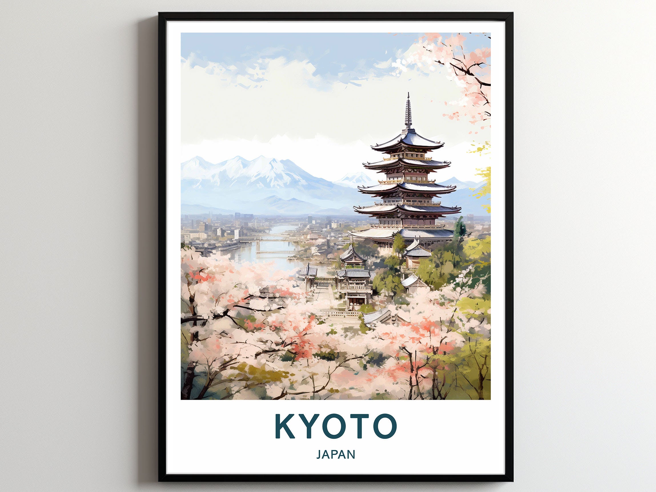 Kyoto Travel Print Wall Art Kyoto Wall Hanging Home Décor Kyoto Gift Art Lovers Japan Art Poster ...