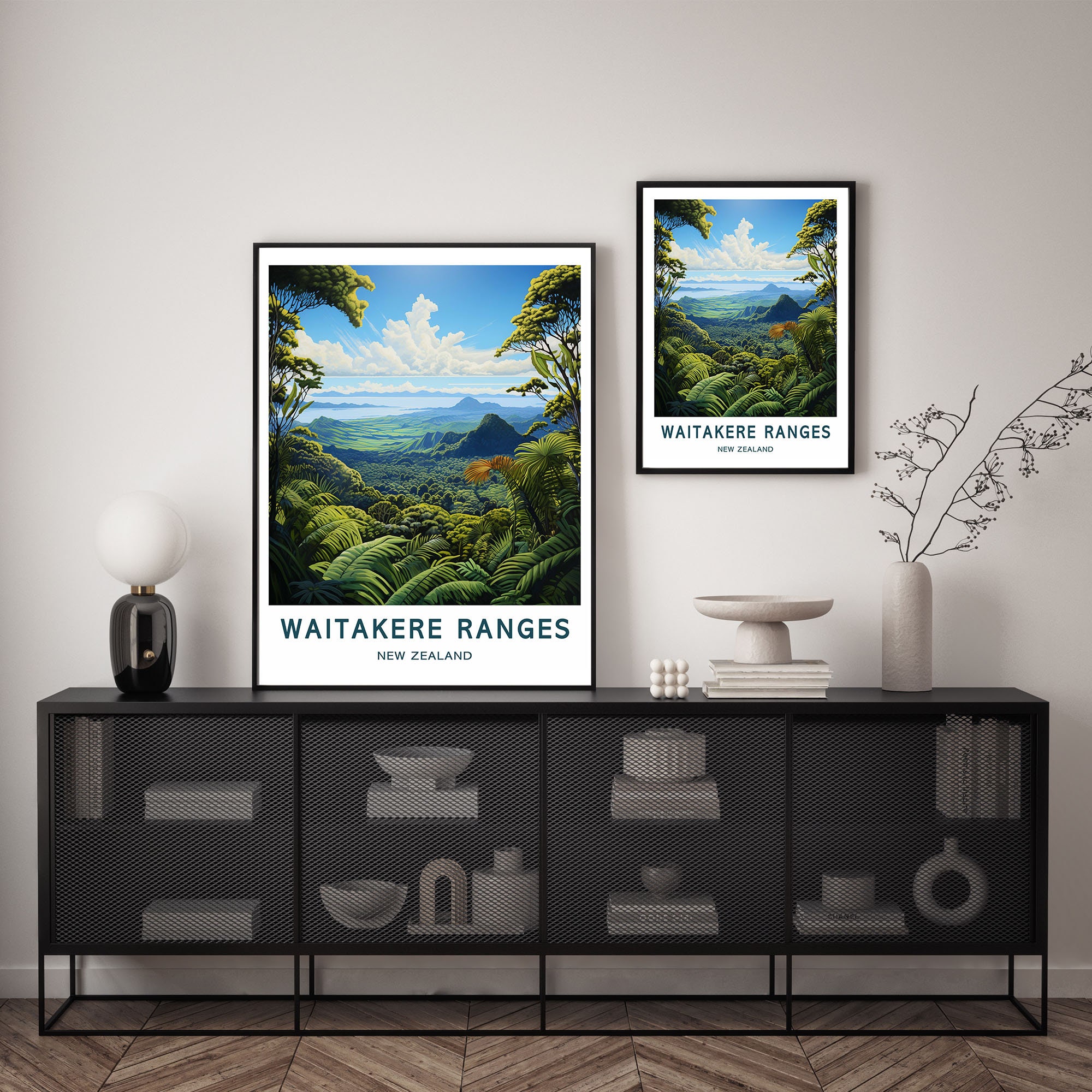 Waitakere Ranges Travel Print Wall Art Waitakere Ranges Wall Hanging ...