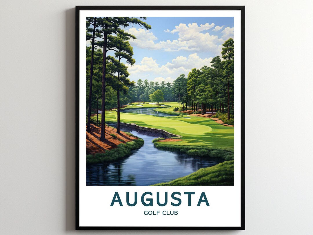 Augusta Travel Print Wall Art Augusta Wall Hanging Home Décor Augusta ...