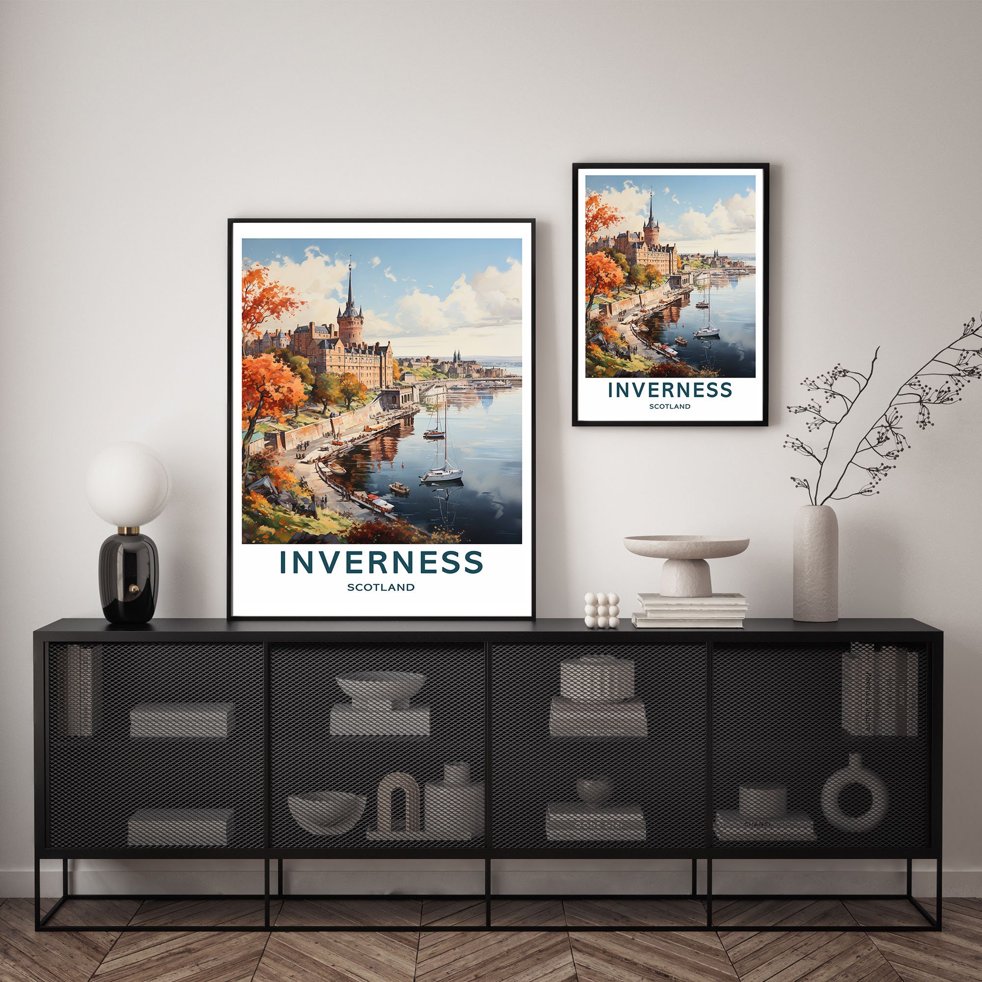 Inverness Travel Print Wall Art Inverness Wall Hanging Home Décor ...