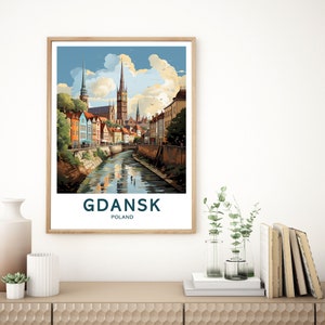 Gdansk Travel Print Wall Art Gdansk Wall Hanging Home Décor Gdansk Gift ...