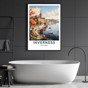 Inverness Travel Print Wall Art Inverness Wall Hanging Home Décor ...