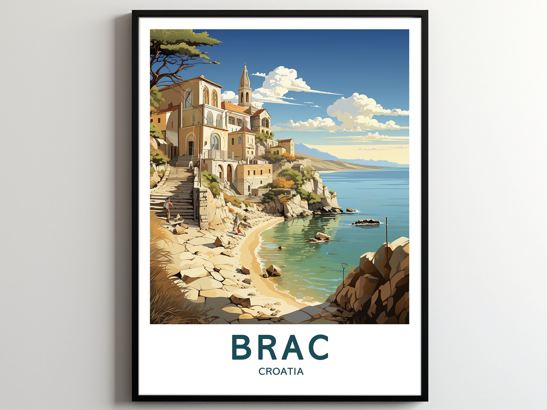 Brac Travel Print Wall Art Brac Wall Hanging Home Décor Brac - Etsy