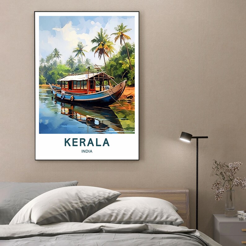 Kerala Travel Print Wall Art Kerala Wall Hanging Home Décor Kerala Gift ...