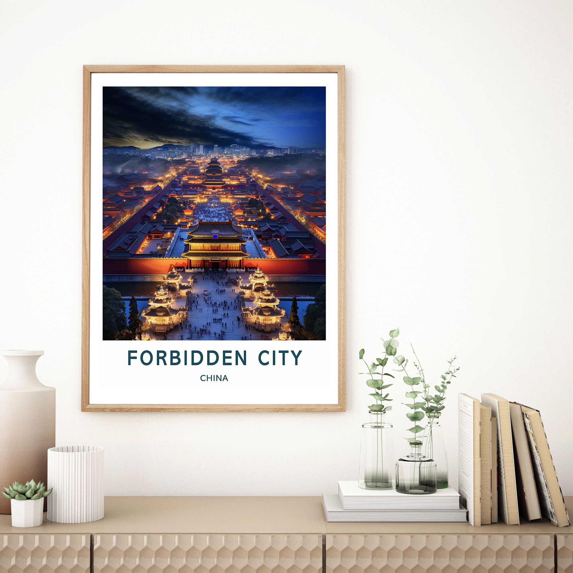 Forbidden City Travel Print Wall Art Forbidden City Wall - Etsy