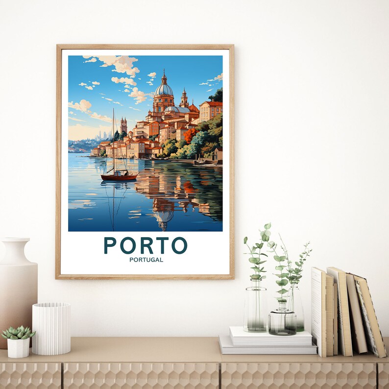 Porto Travel Print Wall Art Porto Wall Hanging Home Décor Porto Gift ...