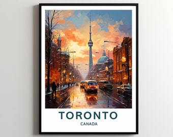 Toronto Canada Travel Wall Art Poster Print - Etsy