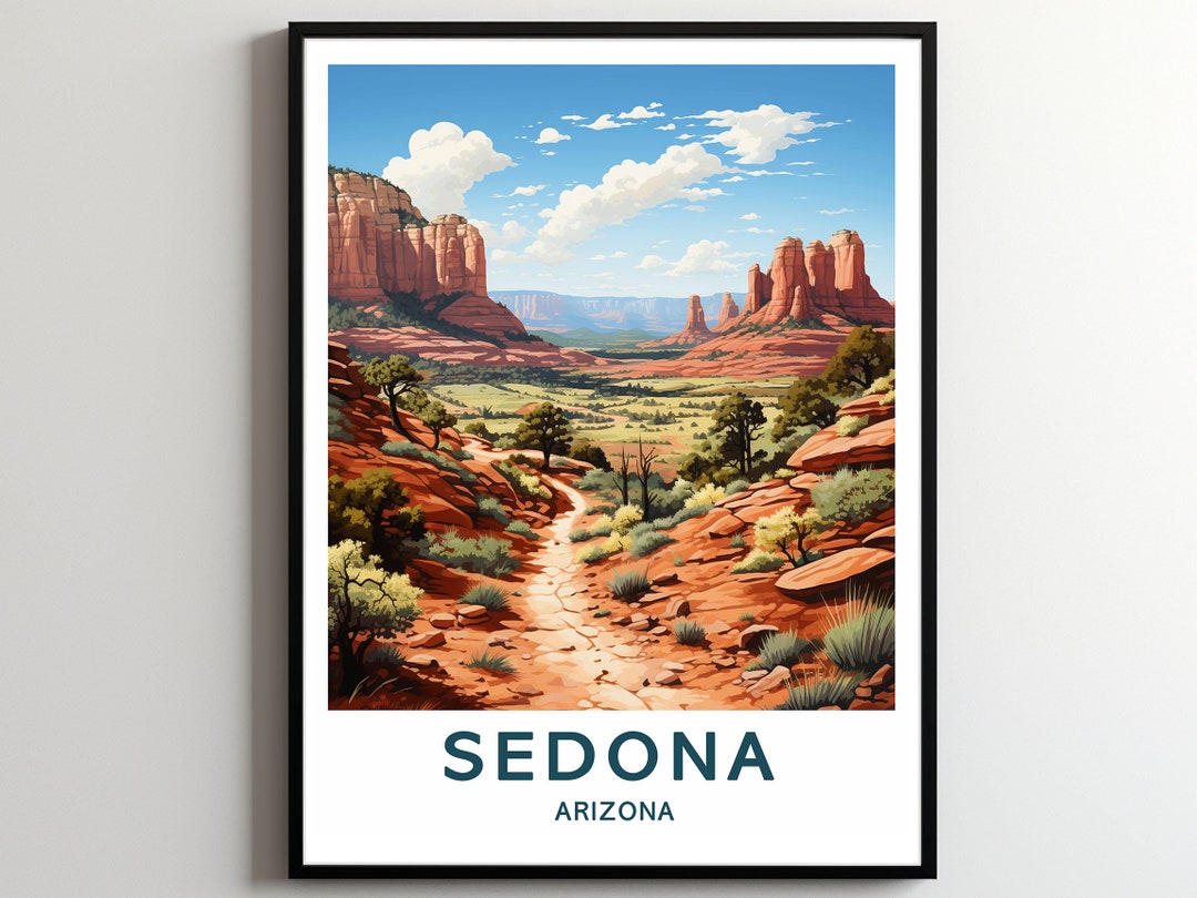Sedona Travel Print Wall Art Sedona Wall Hanging Home Décor Sedona Gift ...