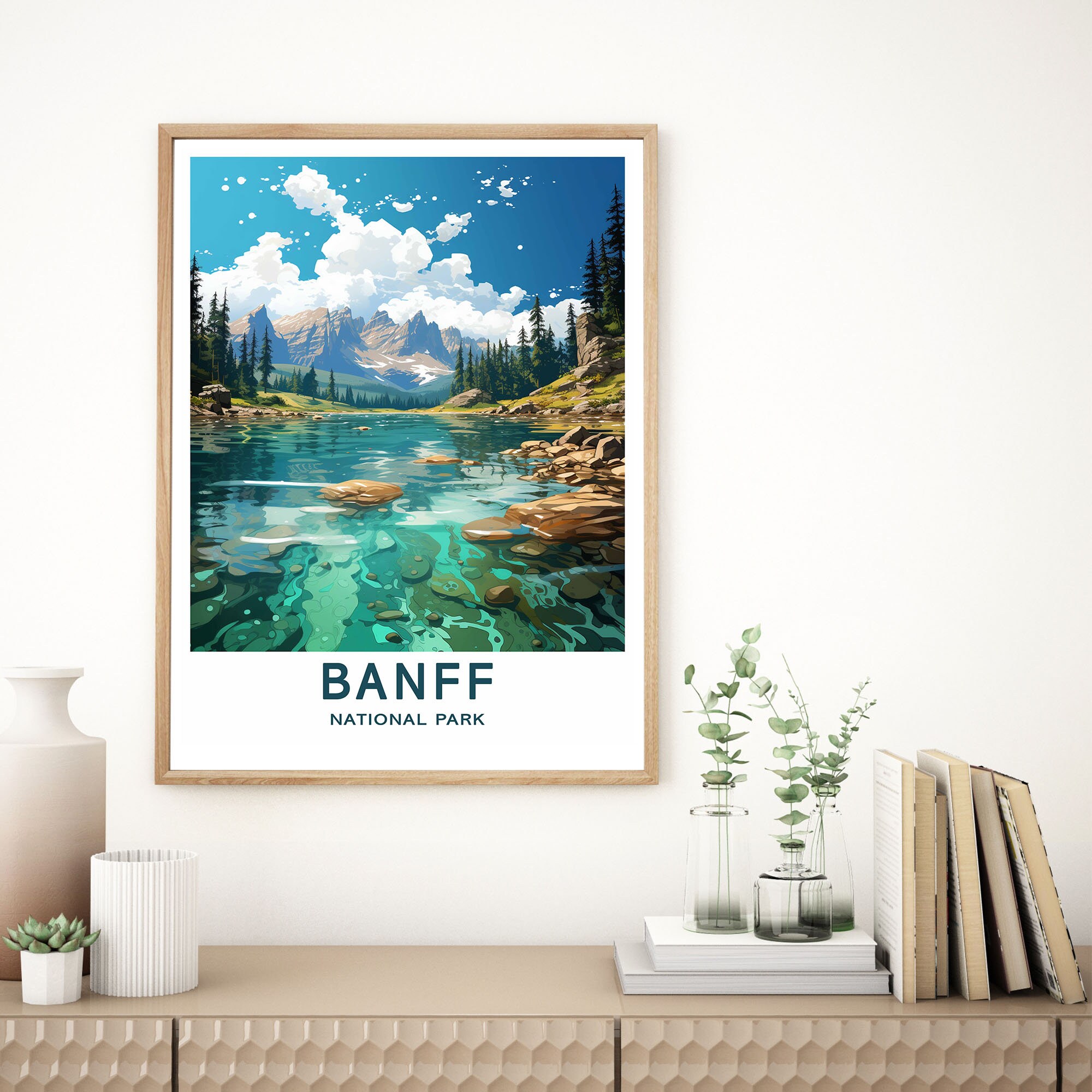 Banff Travel Print Wall Art Banff Wall Hanging Home Décor Banff Gift Art Lovers National Park ...