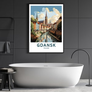 Gdansk Travel Print Wall Art Gdansk Wall Hanging Home Décor Gdansk Gift ...