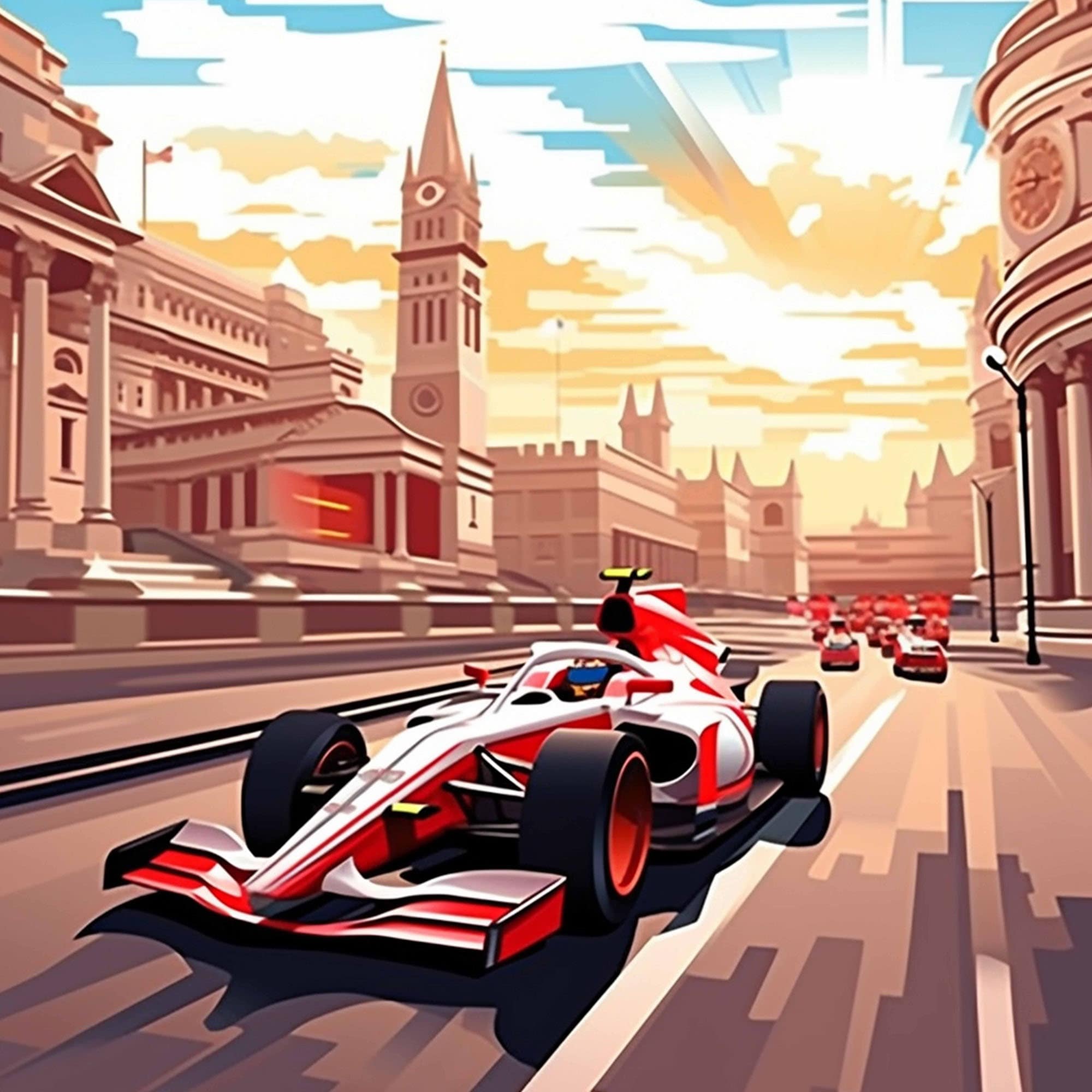 Silverstone Poster, Silverstone England Race Car Art, Motorsport Travel ...