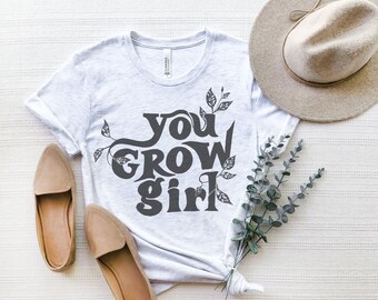 Plant Lover Shirt You Grow Girl Graphic Tee Crazy Plant - Etsy