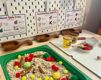 Apple Pie Math Sensory Bin - Etsy
