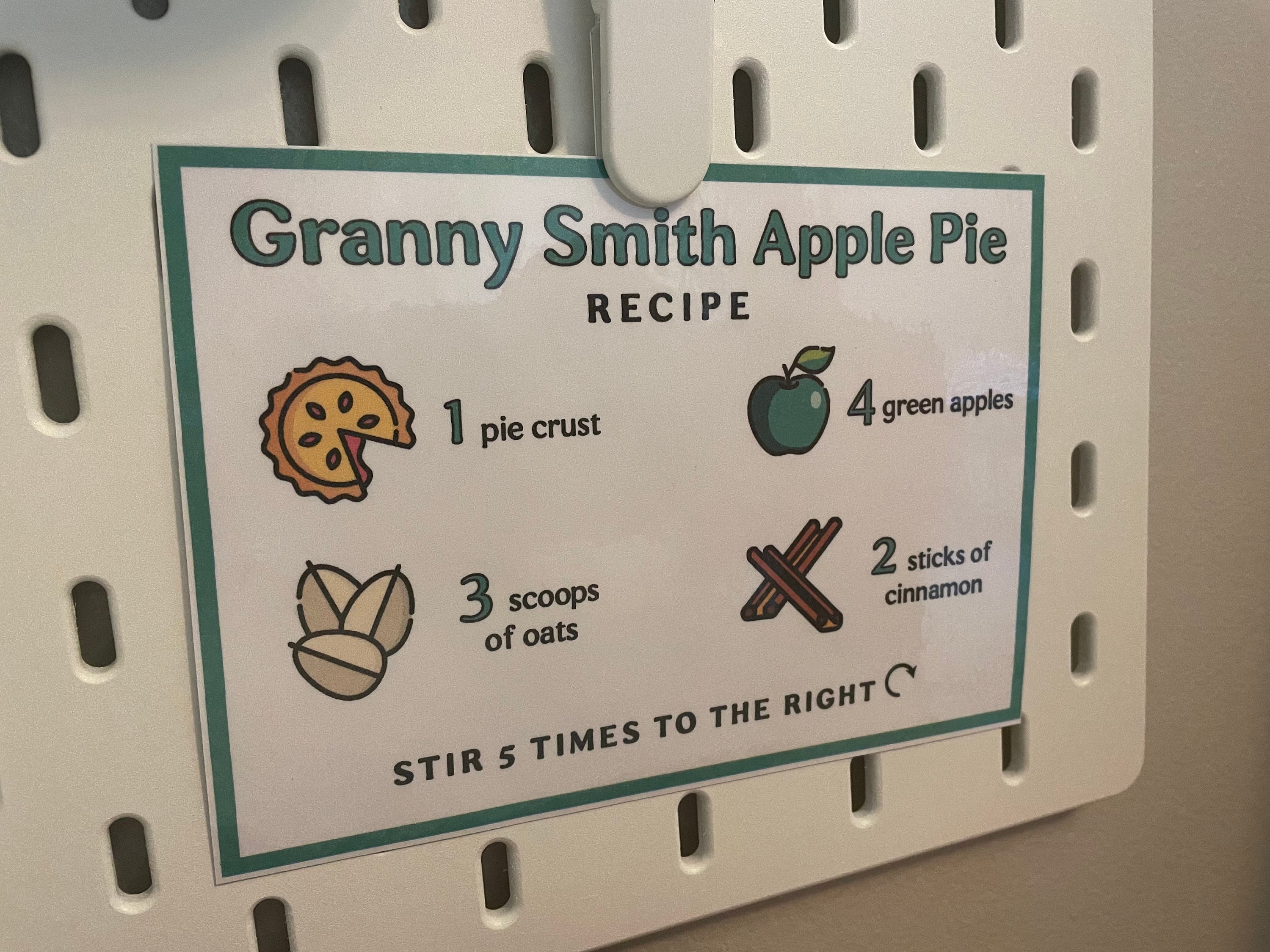 Apple Pie Sensory Bin Recipe Cards - Set of 3 - Printable (digital ...