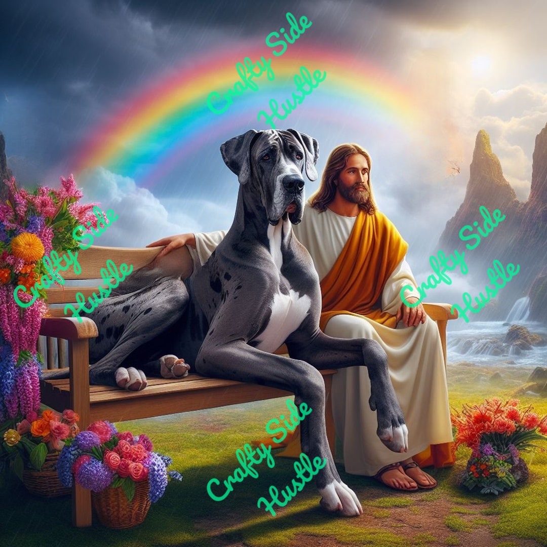 5 Great Dane Images Svg Rainbow Bridge - Etsy