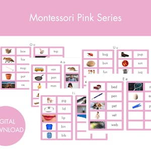 Montessori Pink Series - Etsy