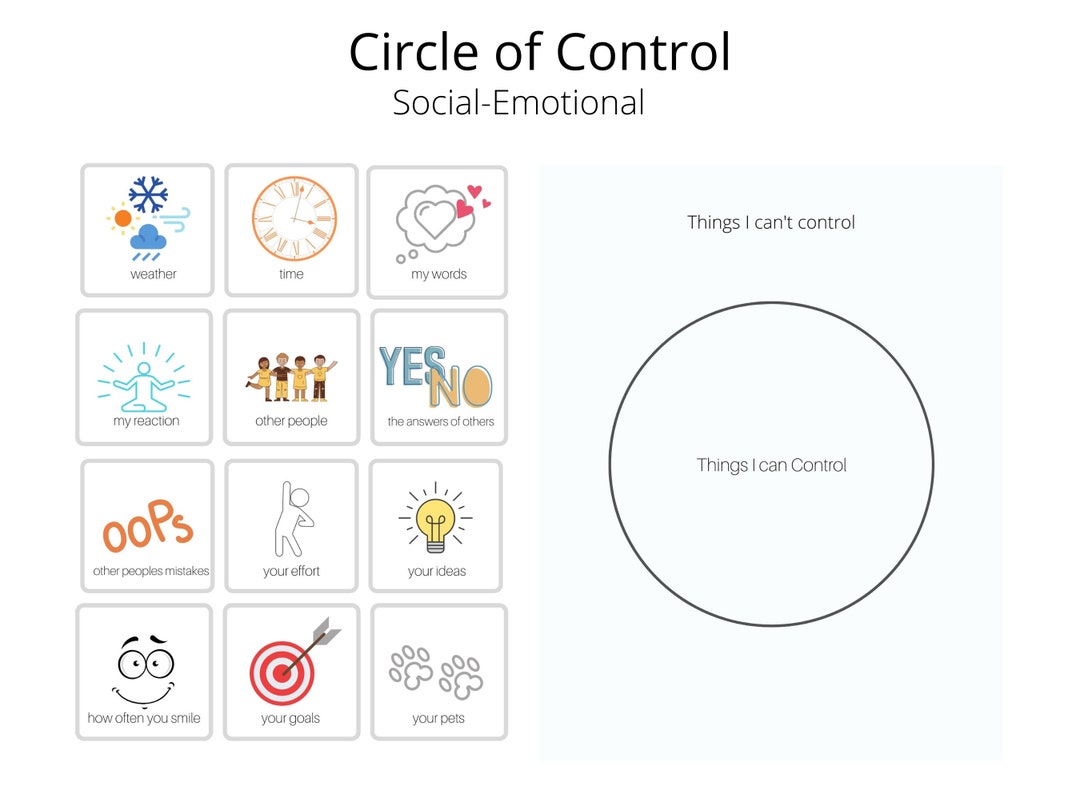 Circle of Control: Social Emotional Learning for Preschool - Etsy