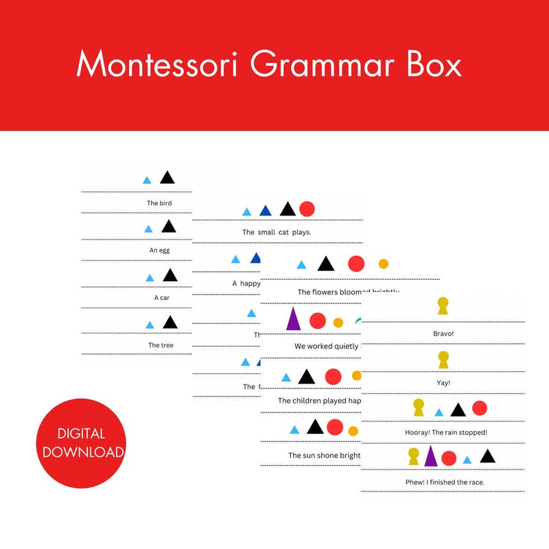 Montessori Grammar - Etsy