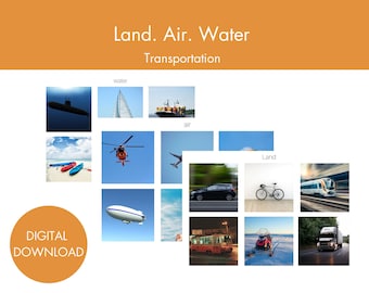 Land Water Air Classification Sorting Activity 40 Places Activities ...