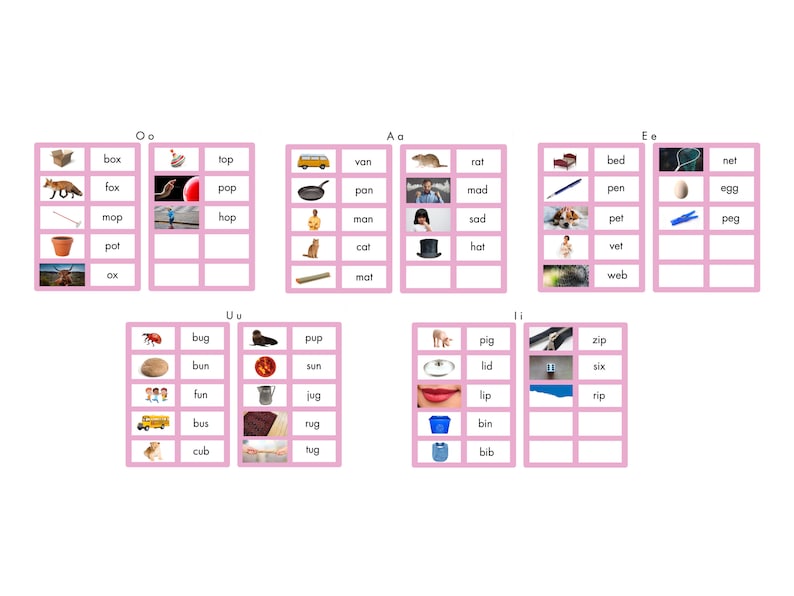 Montessori Pink Series - Etsy