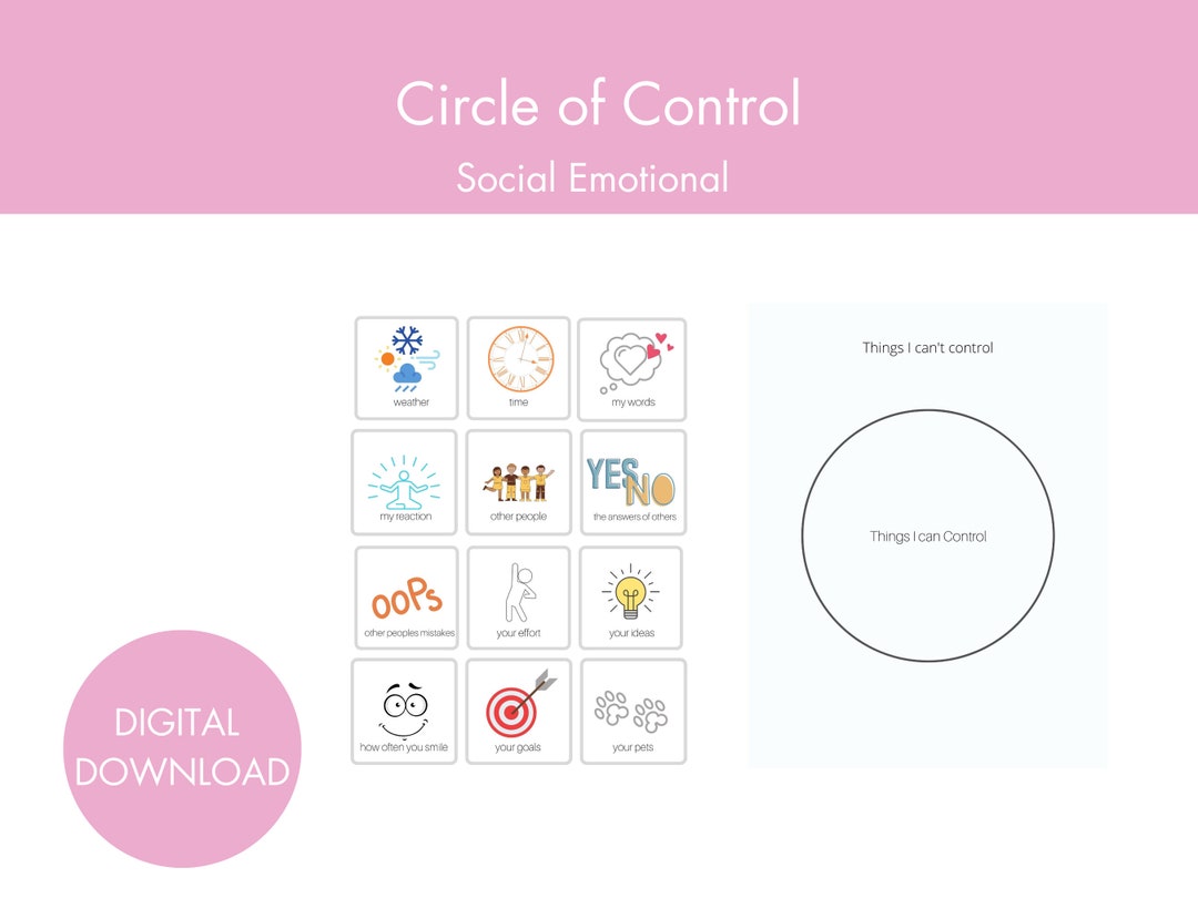 Circle of Control: Social Emotional Learning for Preschool - Etsy